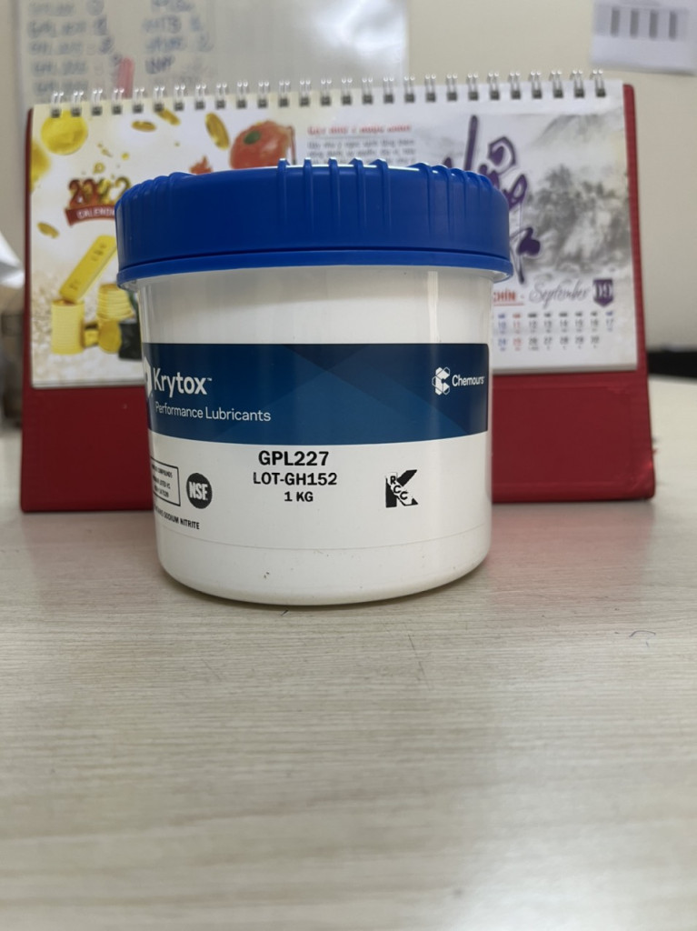 MỠ BÔI TRƠN CAO CẤP CHEMOURS KRYTOX GPL 227 CHỊU NHIỆT ĐỘ CAO