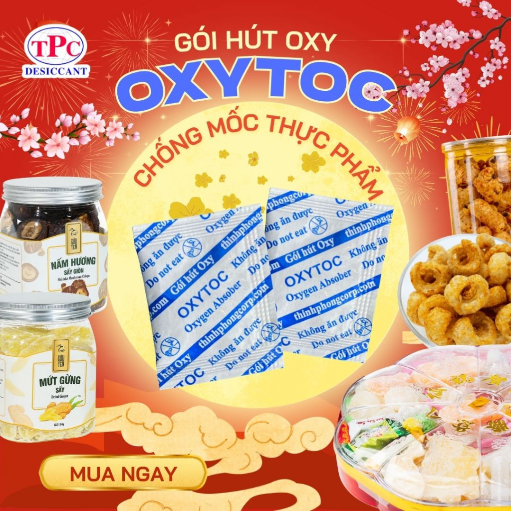 Đồ ăn vặt, bánh kẹo, thực phẩm,... ngon lâu không mốc, cứ giao cho OXYTOC!