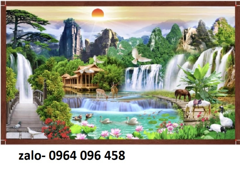 Tranh gạch 3d phong thủy tài lộc - HJK90
